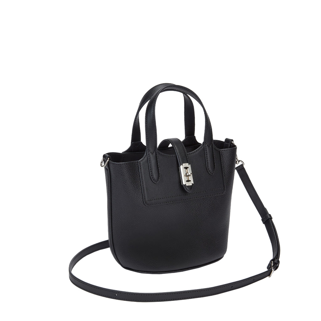 Festone Pila Leather Bucket S Black – vunque